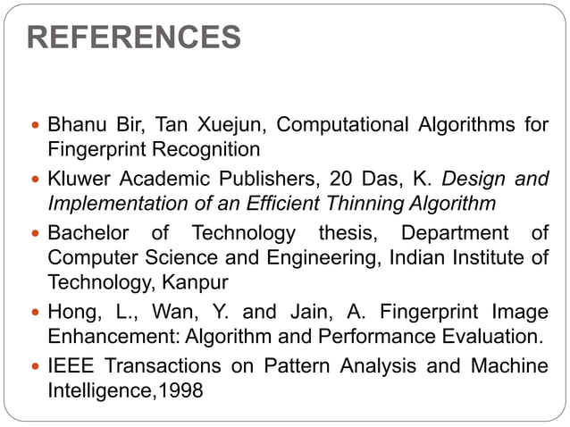 Fingerprint Authentication for ATM | PPTX | Computing | Technology & Computing