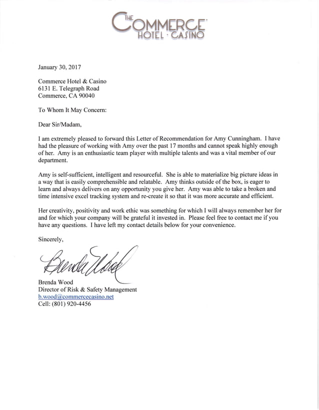Brenda Letter of Recomm | PDF
