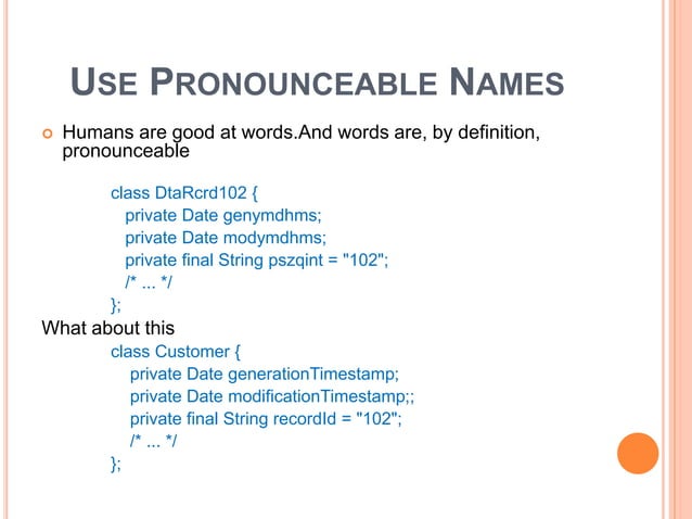 Naming Conventions | PPTX | Programming Languages | Computing