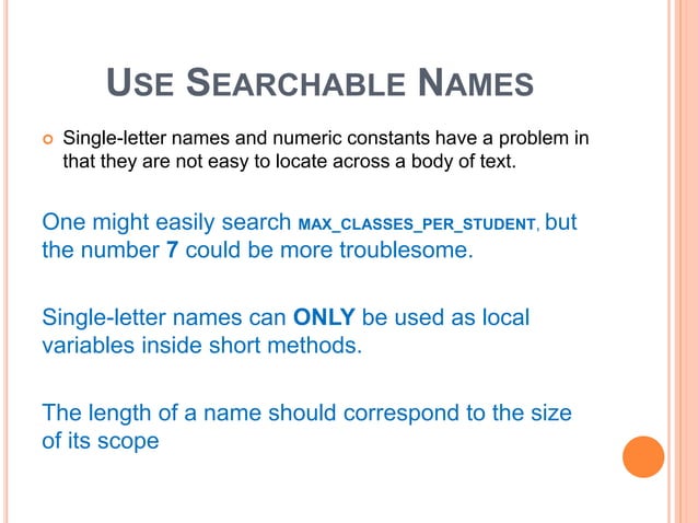 Naming Conventions | PPTX | Programming Languages | Computing