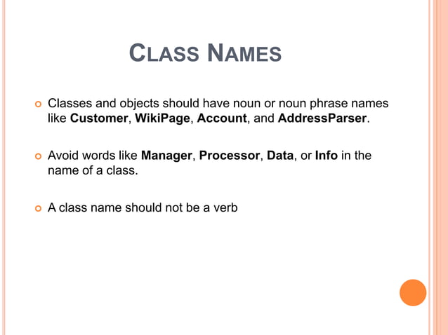 Naming Conventions | PPTX | Programming Languages | Computing