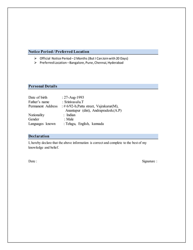 Naresh Hr Resume - L&T | DOCX | Human Resources | Business