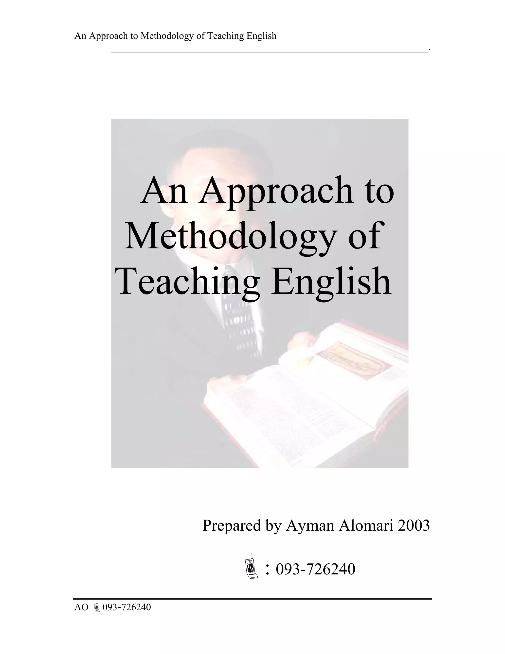 An Approach to Methodology of Teaching English | PDF