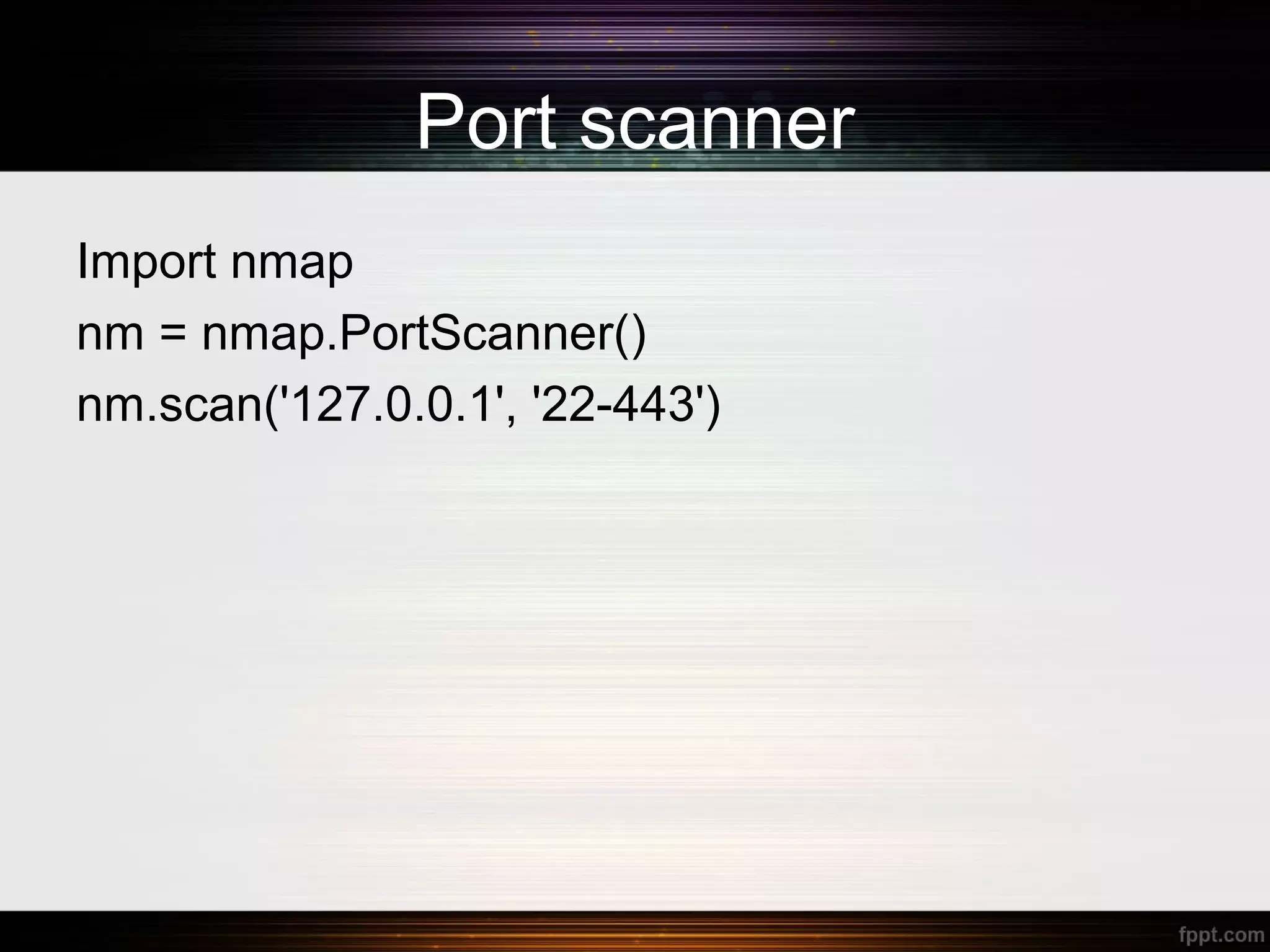 Python For Pentesters Ppt 1946