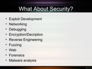 Python for pentesters | PPT