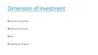 Definition of Investment | PPT