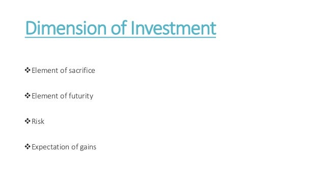 Definition of Investment