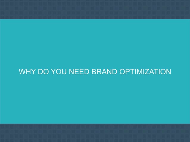 Brand Optimization | PPT