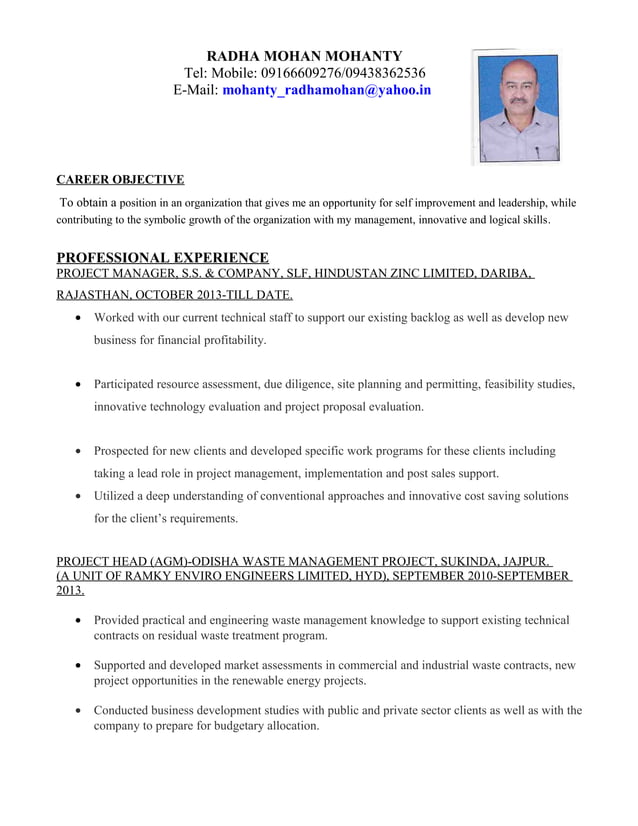 CV Radha Mohan Mohanty | PDF