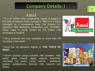 COMPARATIVE ANALYSIS- AMUL & NESTLE. | PPT