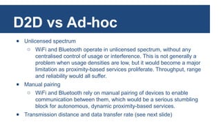 D2D - Device to Device Communication | PPT