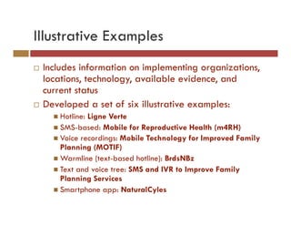 Lairmore_mHealth for Family Planning_final | PPT
