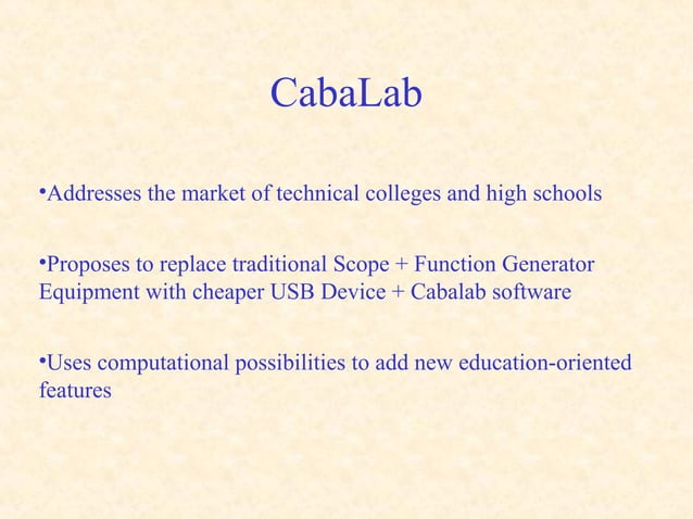 Cabalab | PPT