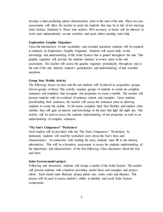 Complete Unit Plan | DOCX | Space and Astronomy | Science