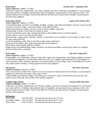 Jonathan Zachary resume 8.30.16[75851] | DOCX | Woodworking | Arts and ...