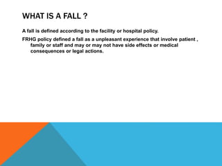 FALL PREVENTION PROGRAM | PPTX