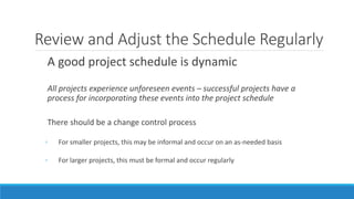 Project scheduling | PPTX