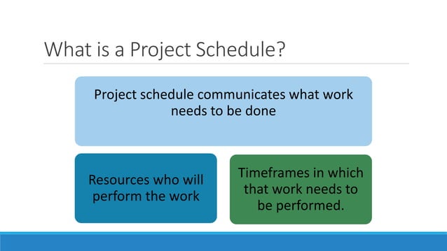 Project scheduling | PPTX