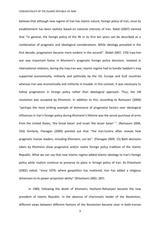 foreign policy of Iran | PDF | Political Issues & policy | Politics