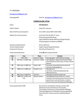Deva CV | DOCX