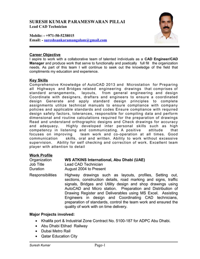 Suresh Lead CAD Technician | PDF