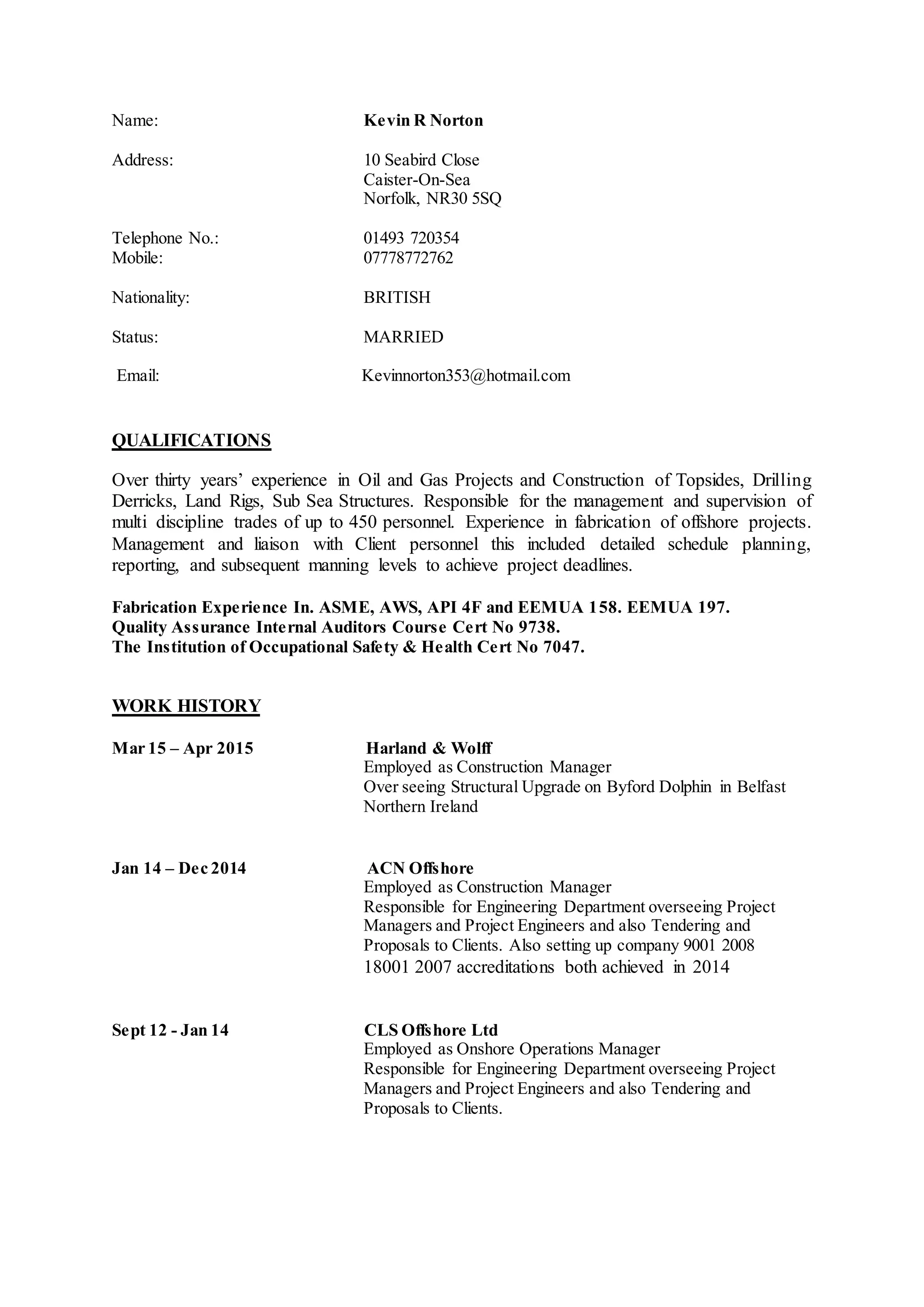 cv march 2014 | DOCX