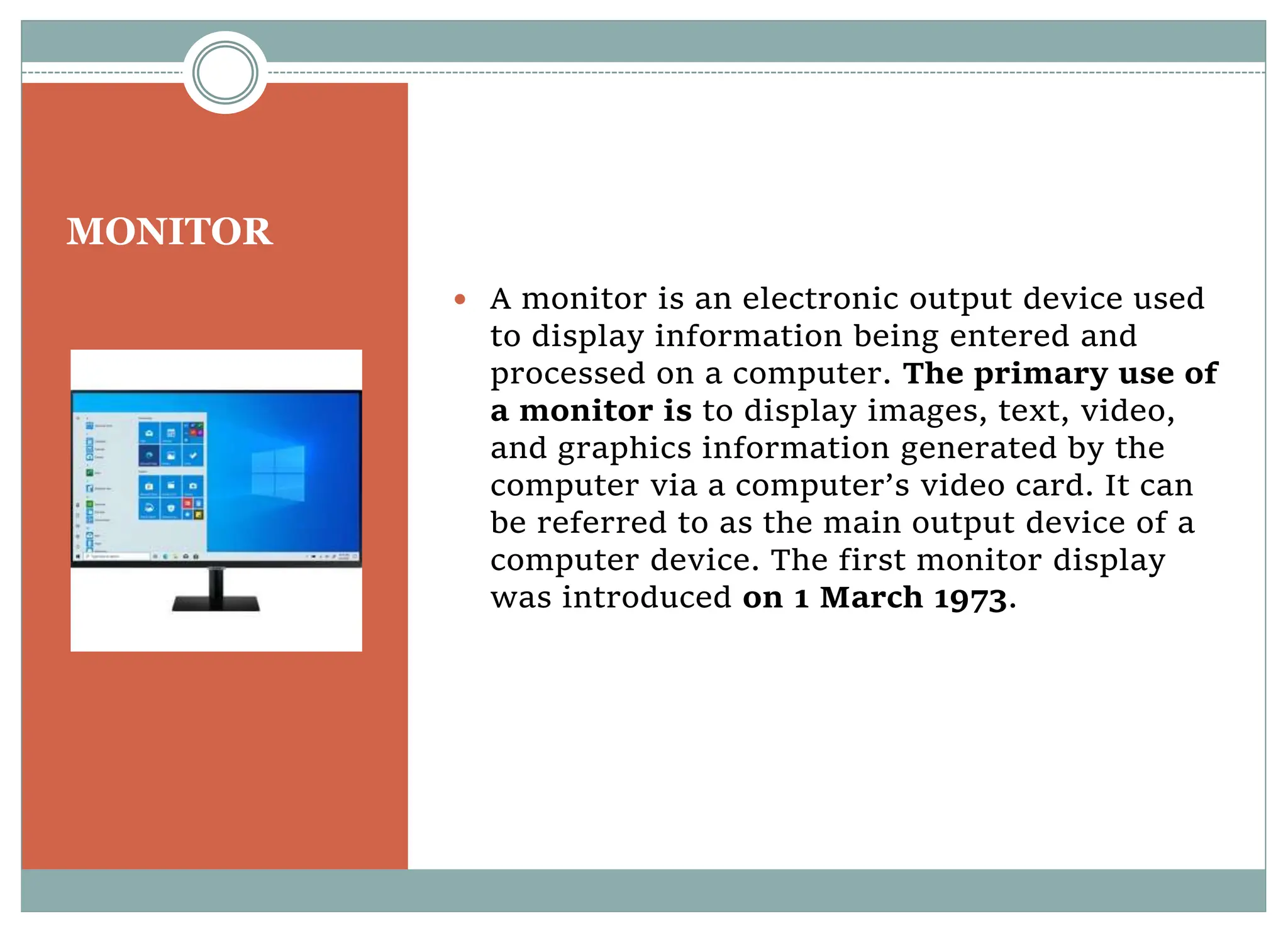 Outputdevice.pptx | Digital Audio | Computer Software and Applications
