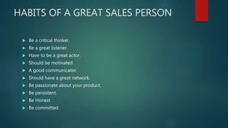 Perception Of Sales As Profession | PPTX