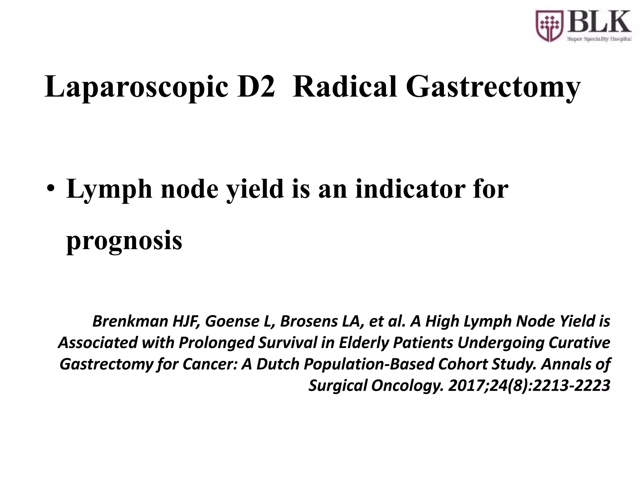 D2 gastrectomy | PPTX