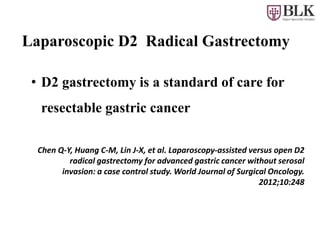 D2 gastrectomy | PPTX