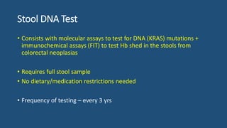 Colorectal Cancer Screening- New evidence | PPTX | Digestive Disorders ...
