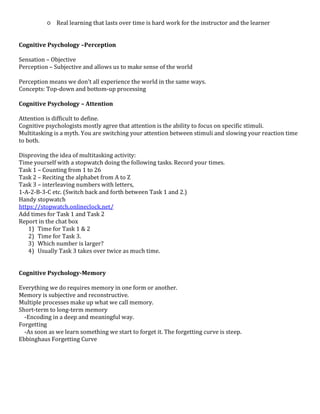 What Works? Applying Evidence-Based Teaching and Learning Practices in ...