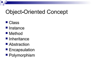D2 Object Oriented Programming | PPT