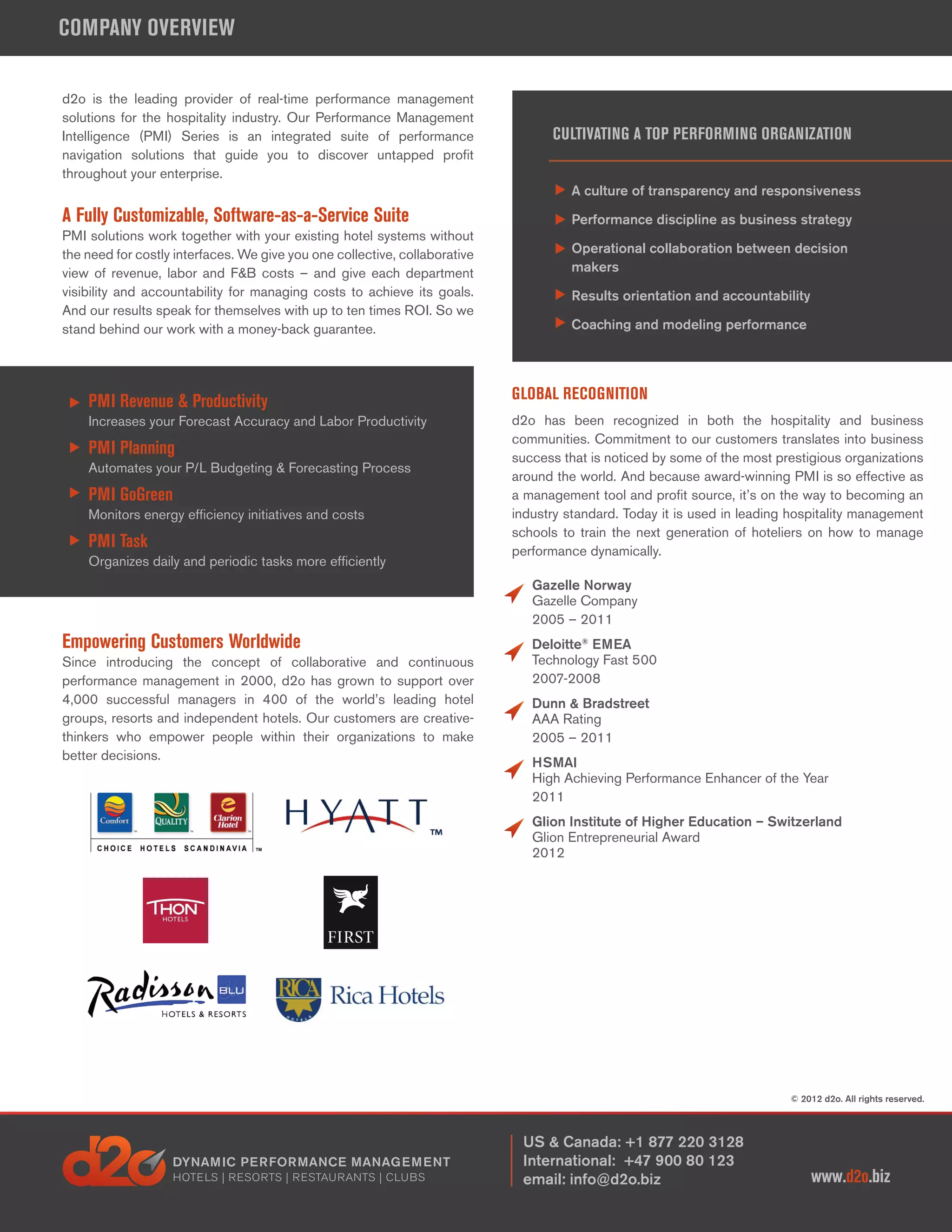 D2o Company Overview | PDF