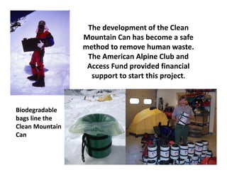 Roger Robinson: The Denali Story – The Clean Climb Program | PPT