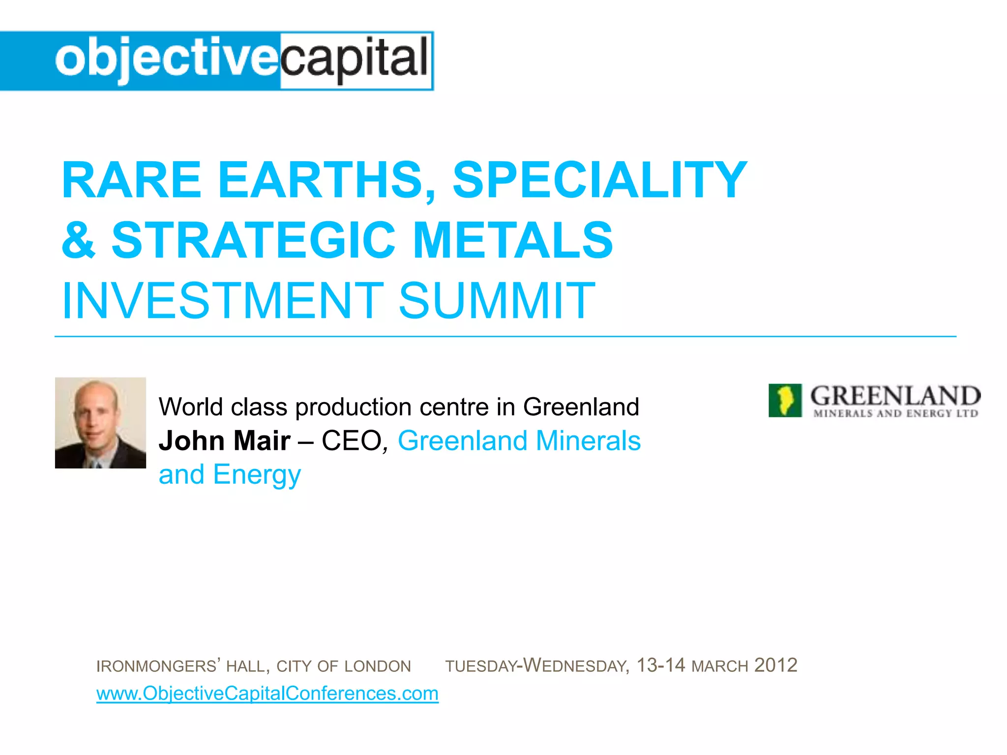 World class production centre in Greenland | PPTX