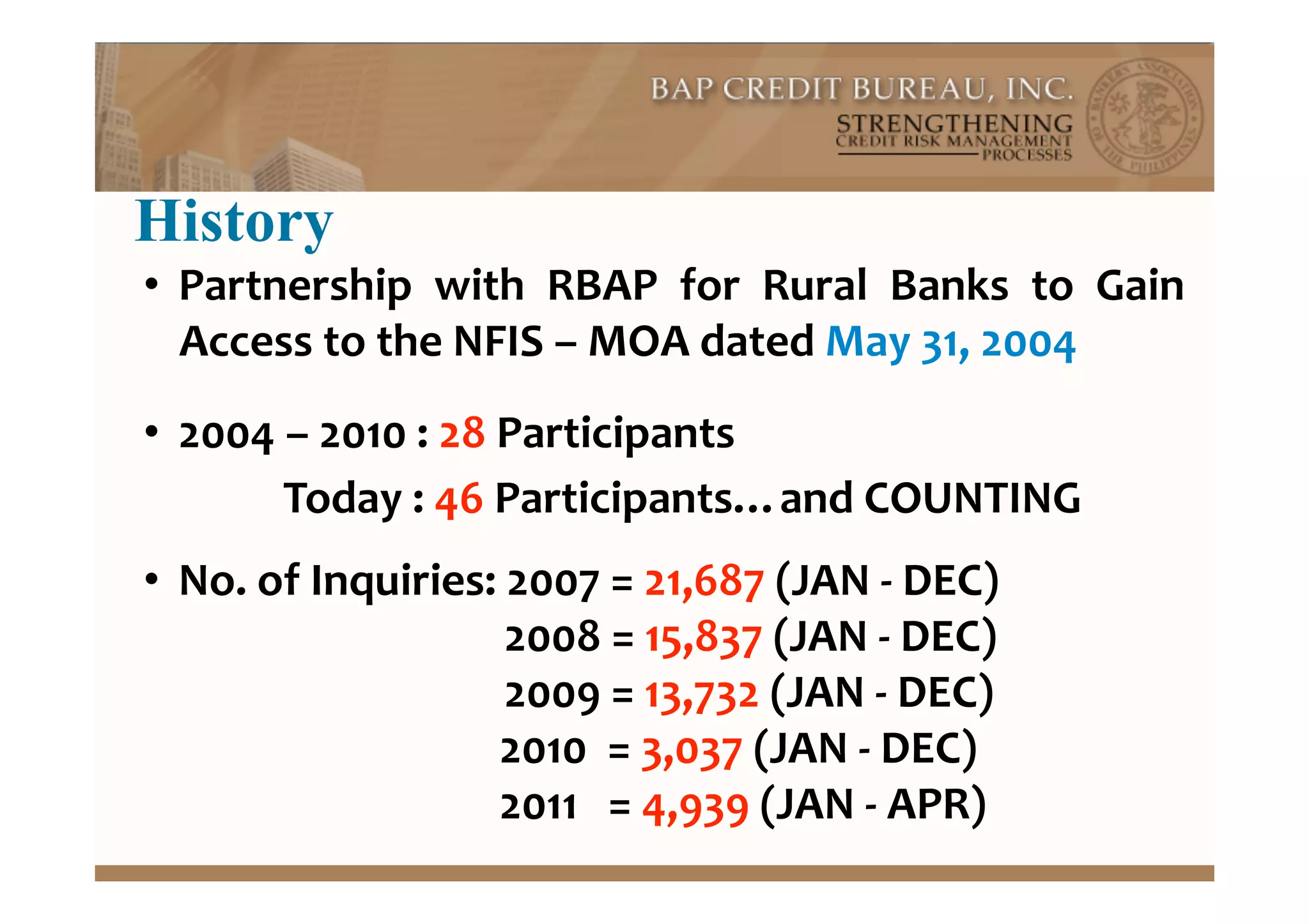 NRT 2011: Negative File Information System for Rural Banks | PDF