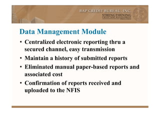 NRT 2011: Negative File Information System for Rural Banks | PDF