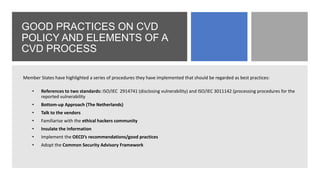[cb22] "The Present and Future of Coordinated Vulnerability Disclosure" International Panel ...
