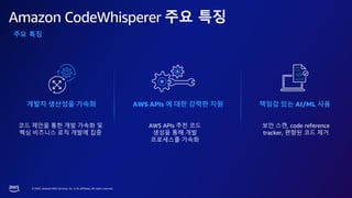 AWS Summit Seoul 2023 | AWS의 개발자를 위한 신규 서비스 소개 Amazon CodeCatalyst ...