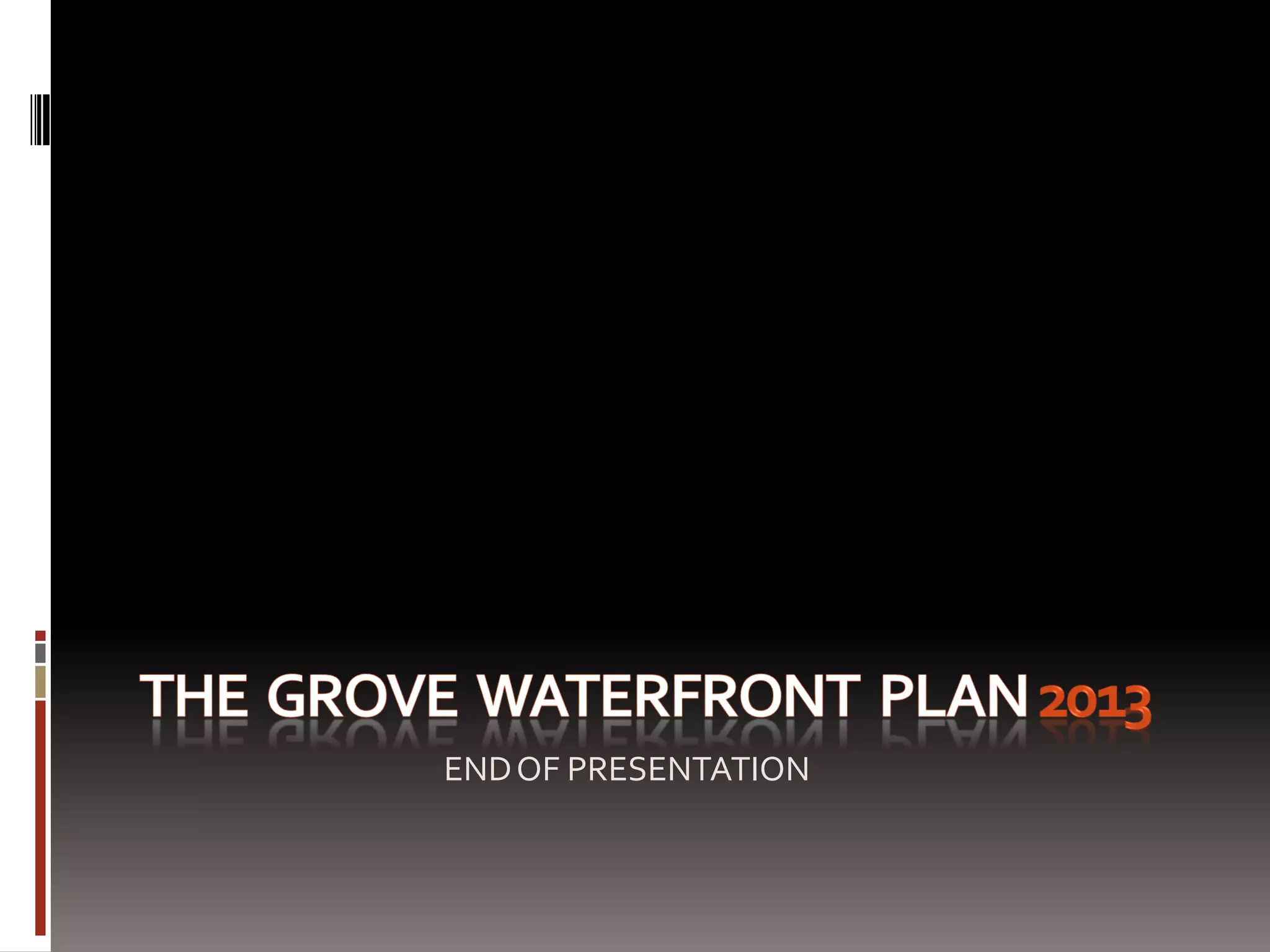 The Grove Waterfront Plan 2013 | PDF