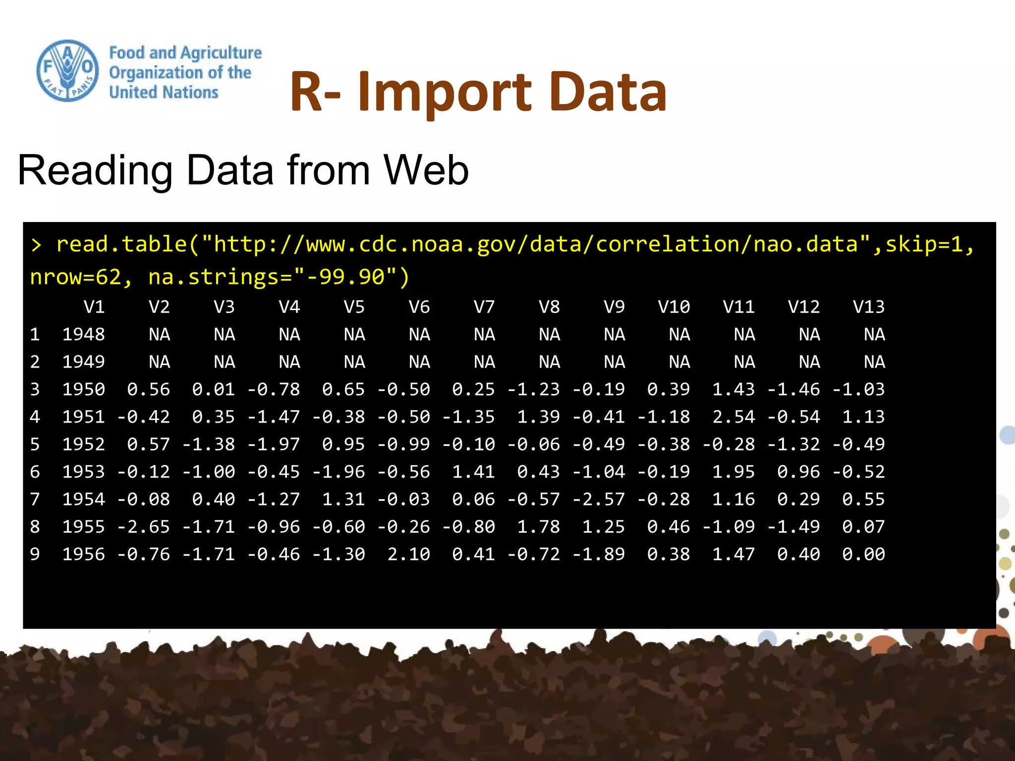 7. Data Import – Data Export | PDF