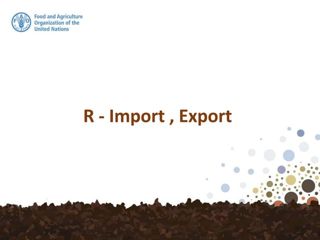7. Data Import – Data Export | PDF