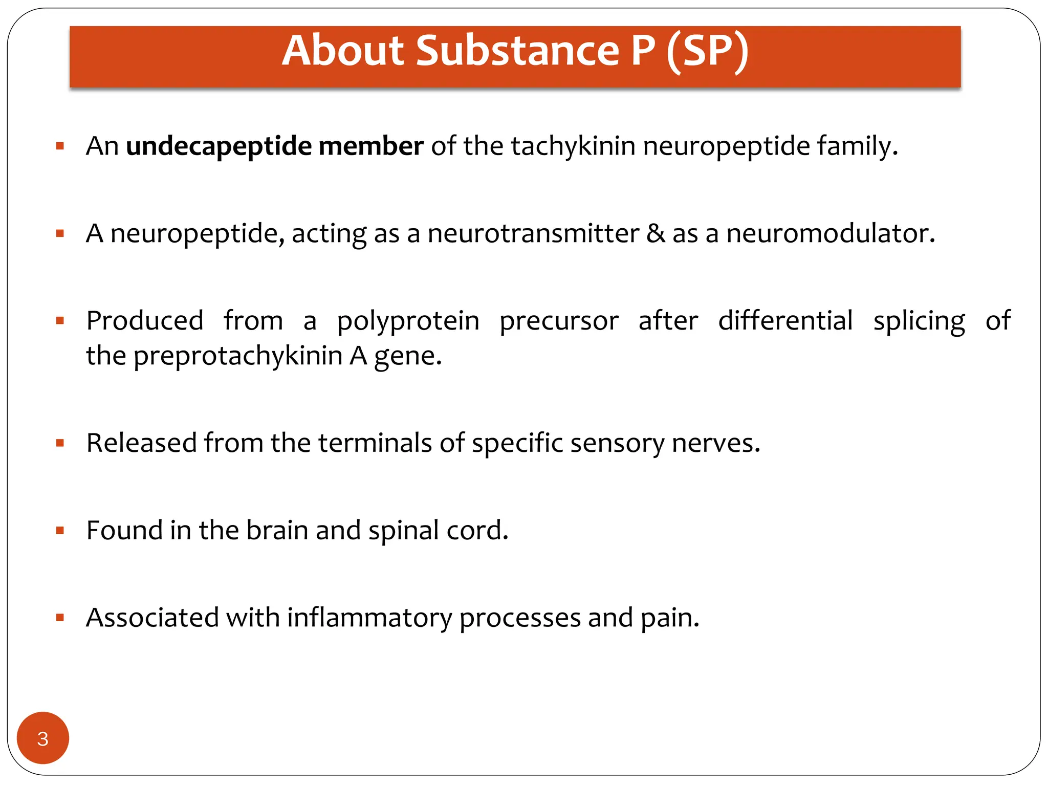 d3. Substance P (SP).pdf | Brain and Nervous System Disorders ...