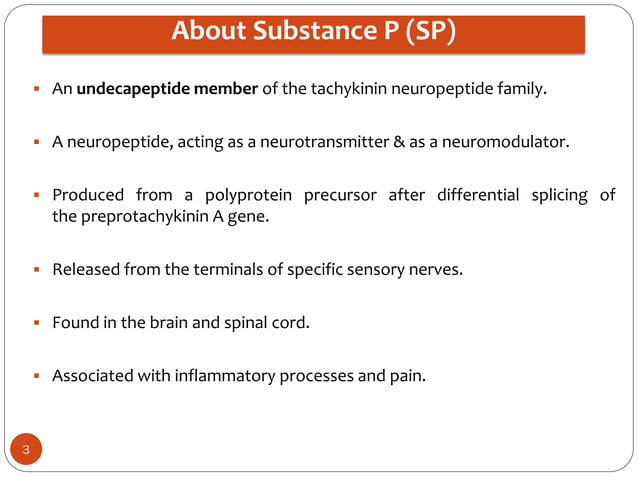d3. Substance P (SP).pdf | Brain and Nervous System Disorders ...