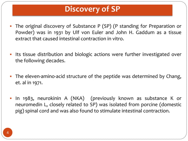 d3. Substance P (SP).pdf | Brain and Nervous System Disorders ...