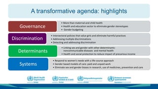 Presentation –Strategy on women’s health and well-being | PPTX