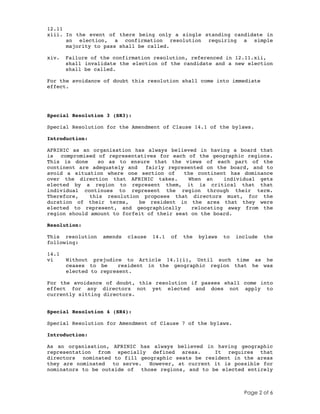 Special resolution proposed by member | PDF