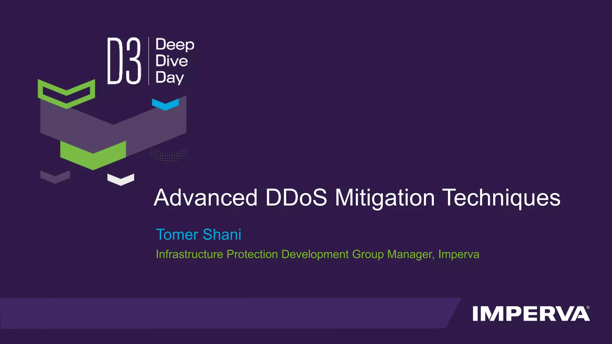 D3TLV17- Advanced DDoS Mitigation Techniques | PPTX | Information and Network Security | Computing