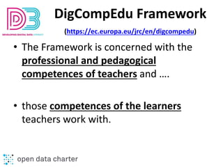 D3 Project: European Digital Competence Frameworks | PPT